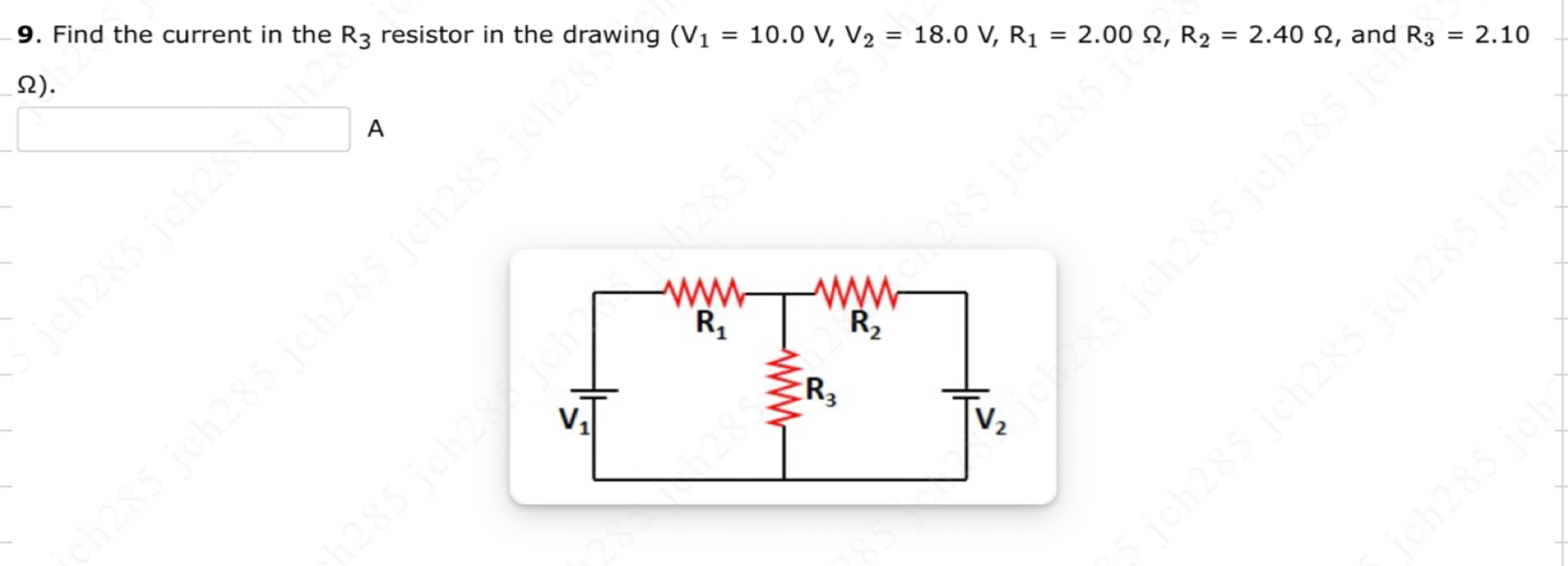 Solved Find the current in the R3 ﻿resistor in the drawing , | Chegg.com