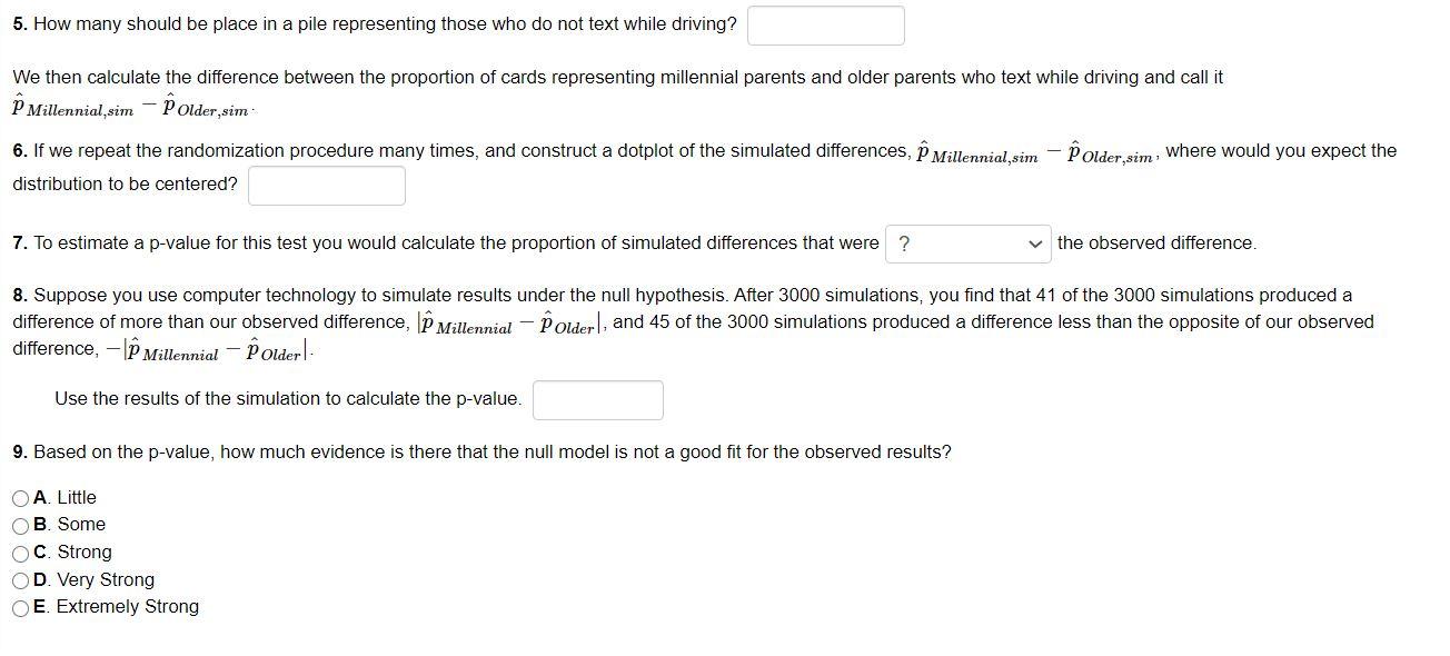 Solved (12 points) Texting and driving - According to the | Chegg.com
