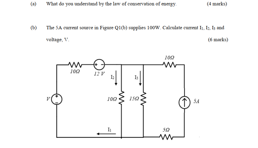 Solved (a) What do you understand by the law of conservation | Chegg.com