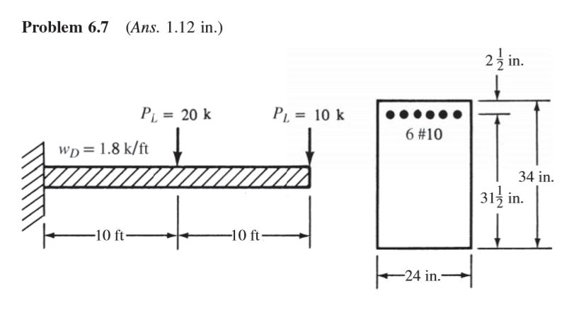 Solved Calculate the instantaneous deflection for the dead | Chegg.com