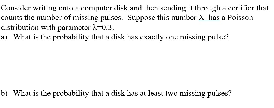 Solved Consider writing onto a computer disk and then | Chegg.com