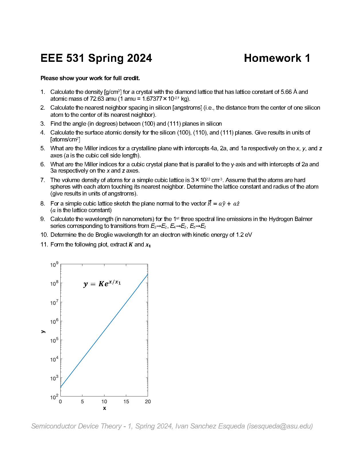 Solved EEE 531 ﻿Spring 2024Please show your work for full | Chegg.com