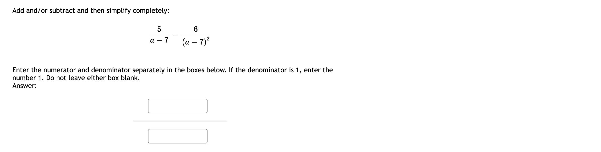 Solved Add and/or subtract and then simplify | Chegg.com