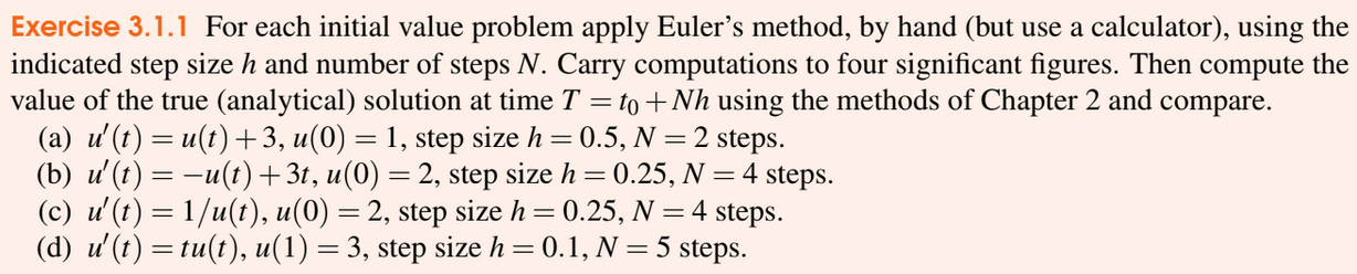 [Solved]: Thank you for your help! Exercise 3.1.1 For each i