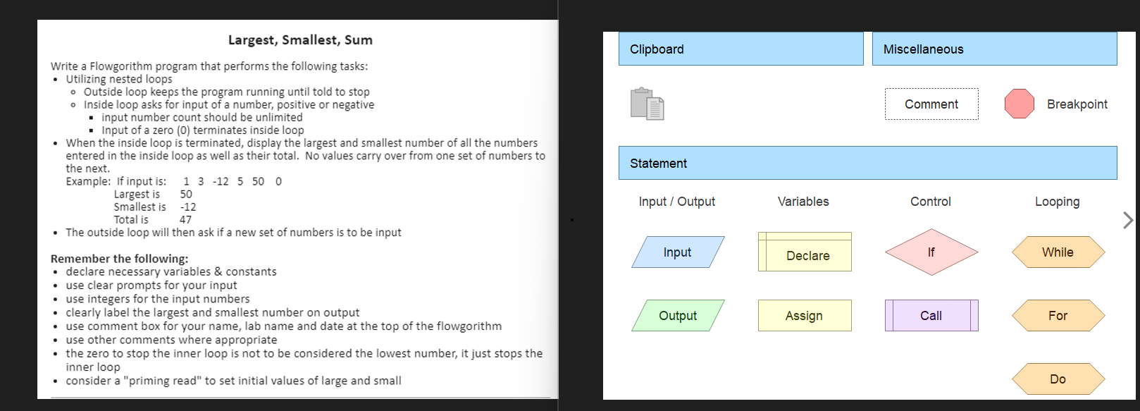 Solved I Need A Clear Flowgorithm Program Picture Attached 