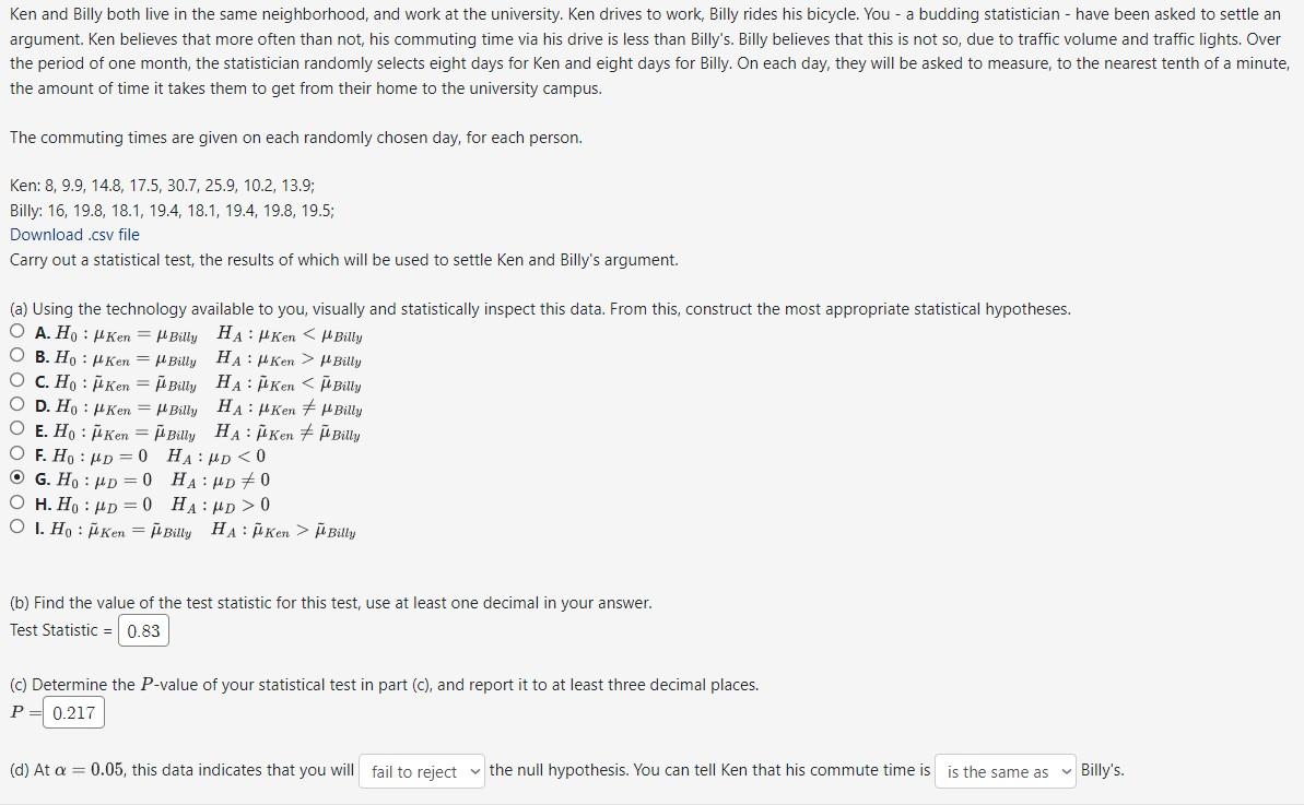 Solved Ken and Billy both live in the same neighborhood, and | Chegg.com