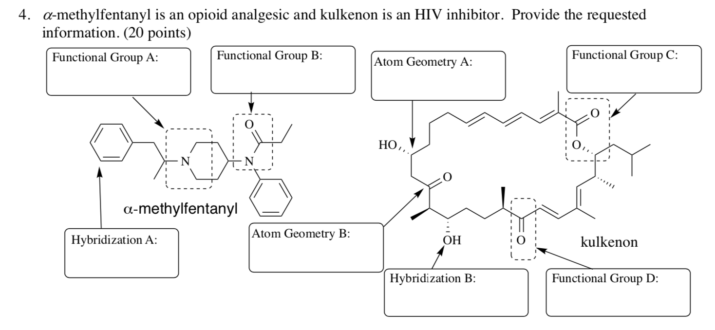 Solved 4. a-methylfentanyl is an opioid analgesic and | Chegg.com