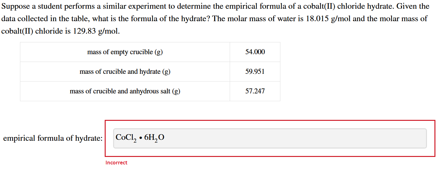 Solved Suppose a student performs a similar experiment to | Chegg.com