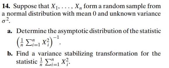 Solved 14. Suppose that X1, ..., X, form a random sample | Chegg.com