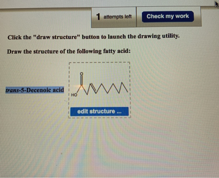 Solved 1 attempts left Check my work Click the "draw | Chegg.com