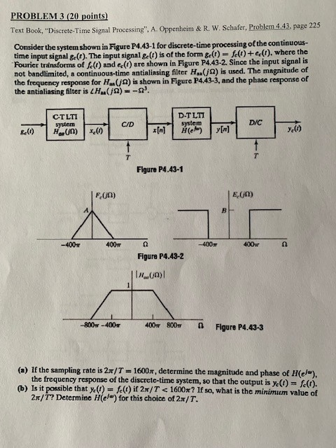 Solved Text Book, "Discrete Time Signal Processing'. A. | Chegg.com