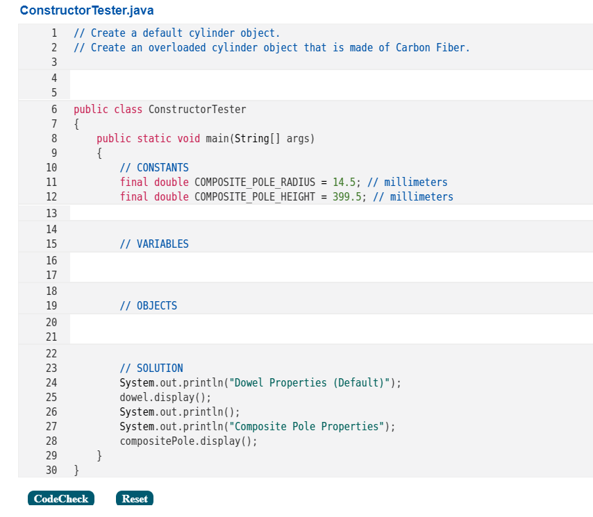 Solved Need the code for this Java program to work... | Chegg.com