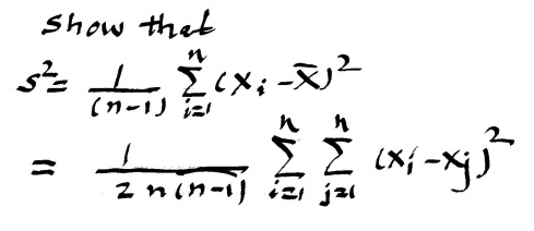 Solved show that s chris Zcx; -802 (n-1) znin- | Chegg.com