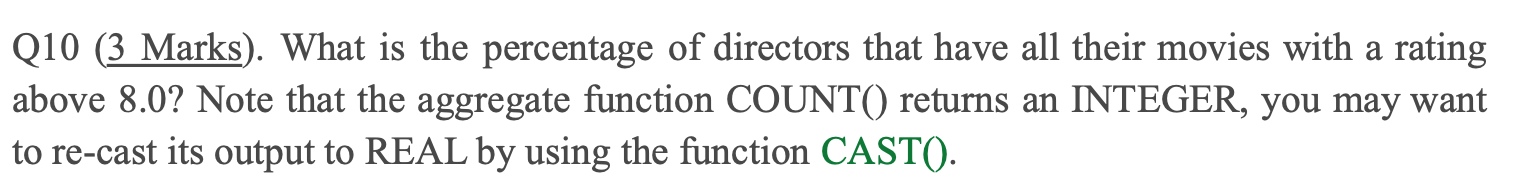 Solved CREATE TABLE "NPHDMovies" ( "Title" TEXT, -- Title of | Chegg.com