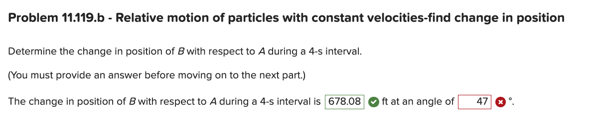 Solved Required information Problem 11.119 - Relative motion | Chegg.com