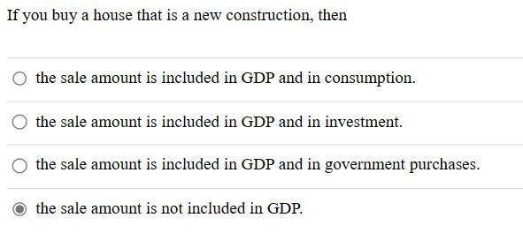 Solved If you buy a house that is a new construction, then | Chegg.com