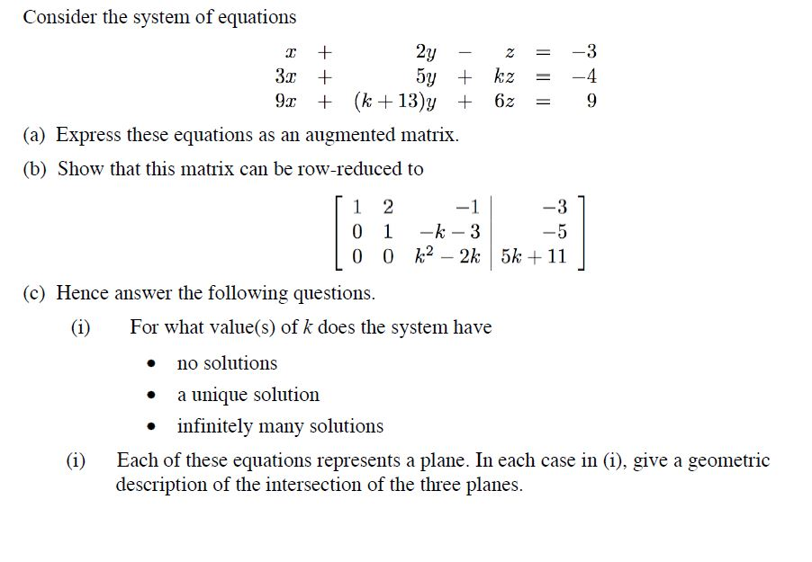 Solved Consider the system of equations 2y 3x (a) Express | Chegg.com