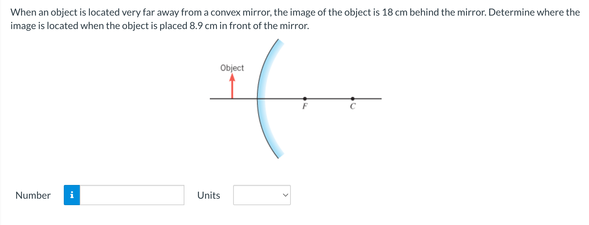 Solved When an object is located very far away from a convex | Chegg.com