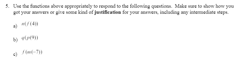 Solved Here Are Three Different Functions To Consider Let 