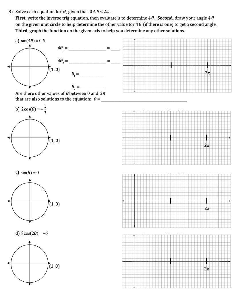 Solved 8) Solve each equation for e, given that 050