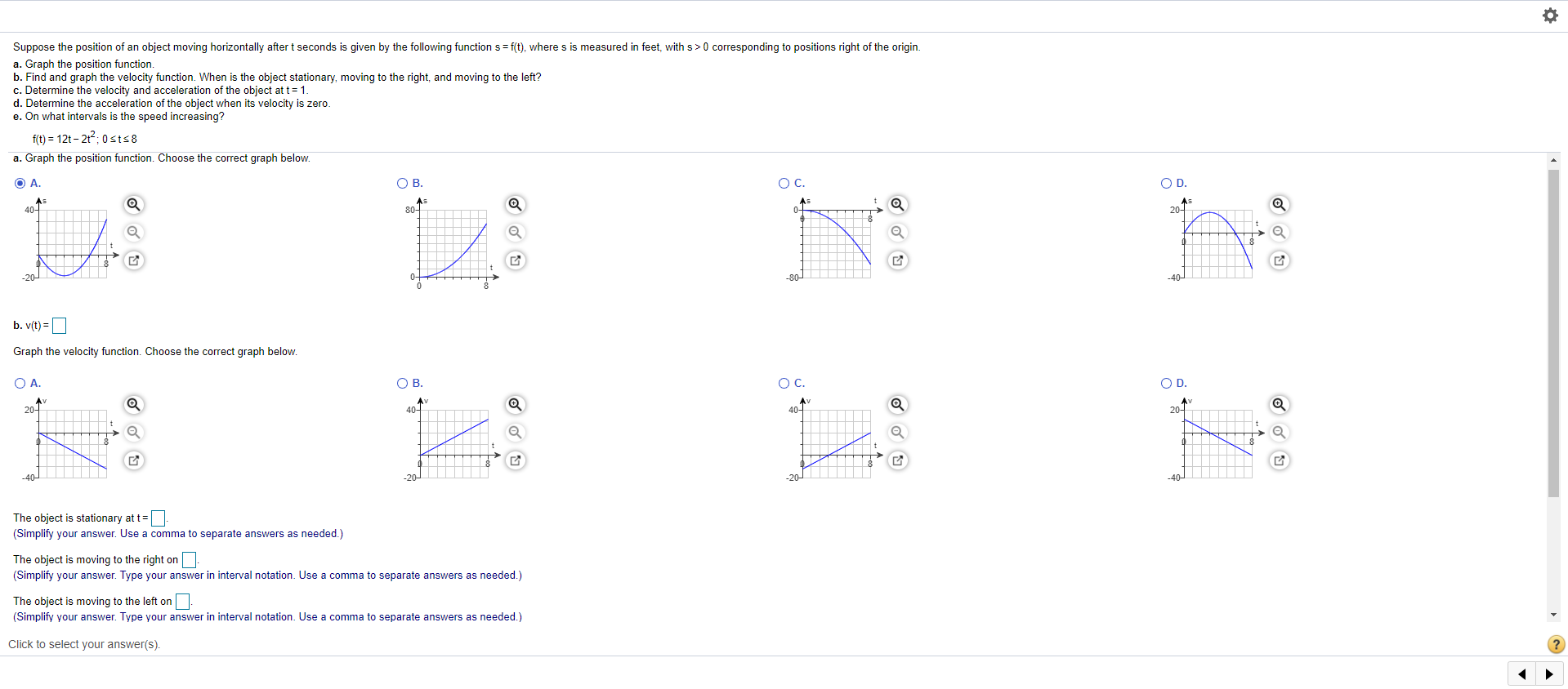 Solved Suppose The Position Of An Object Moving Horizontally Chegg