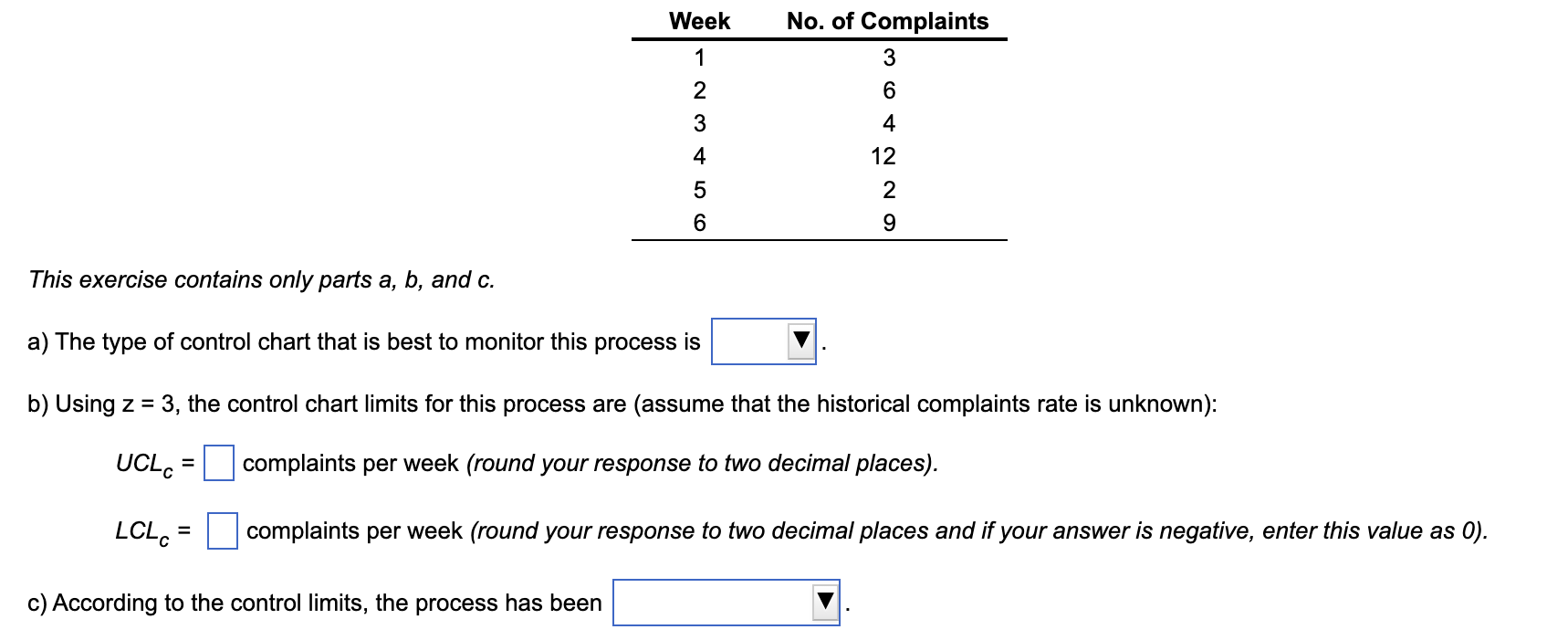 Solved This exercise contains only parts a,b, and c. a) The | Chegg.com