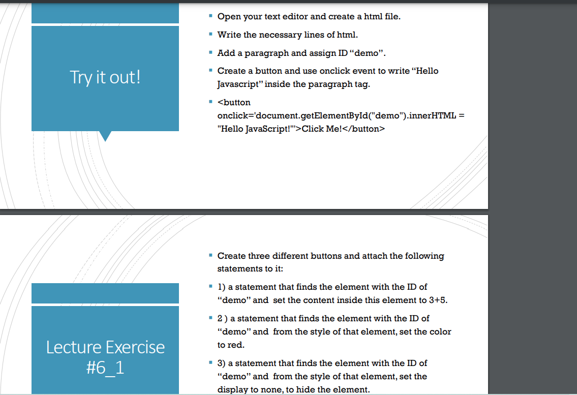 Solved Open Your Text Editor And Create A Html File