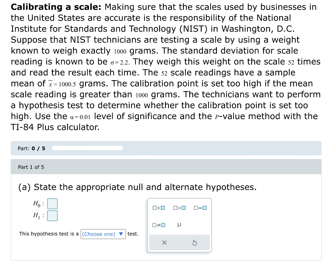 Solved Calibrating a scale: Making sure that the scales used | Chegg.com
