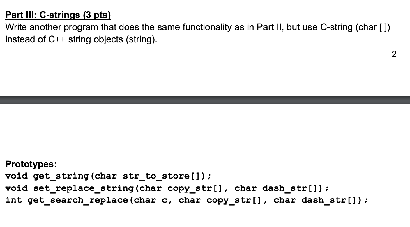 Solved Part II: Implement References using Functions (5 pts) | Chegg.com Solved Part II: Implement References using Functions (5 pts) | Chegg.com