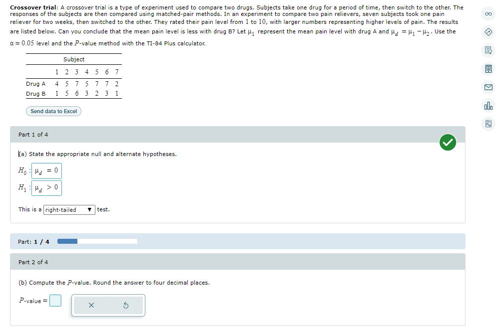 Solved α=0.05 ﻿level and the P-value method with the TI- 84 | Chegg.com