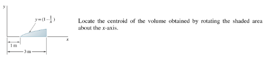 Solved Locate the centroid of the volume obtained by | Chegg.com