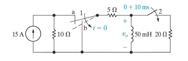 Solved The actions of the two switches in the circuit given | Chegg.com