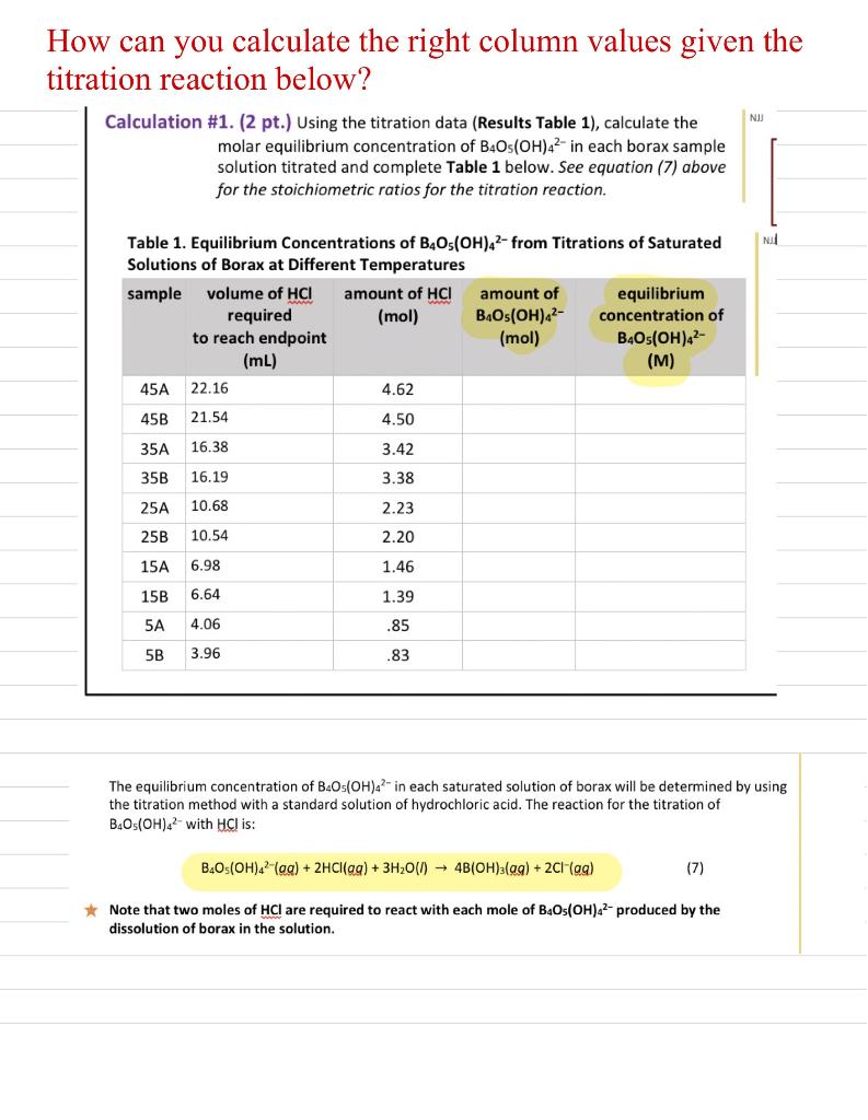 Solved How can you calculate the right column values given | Chegg.com