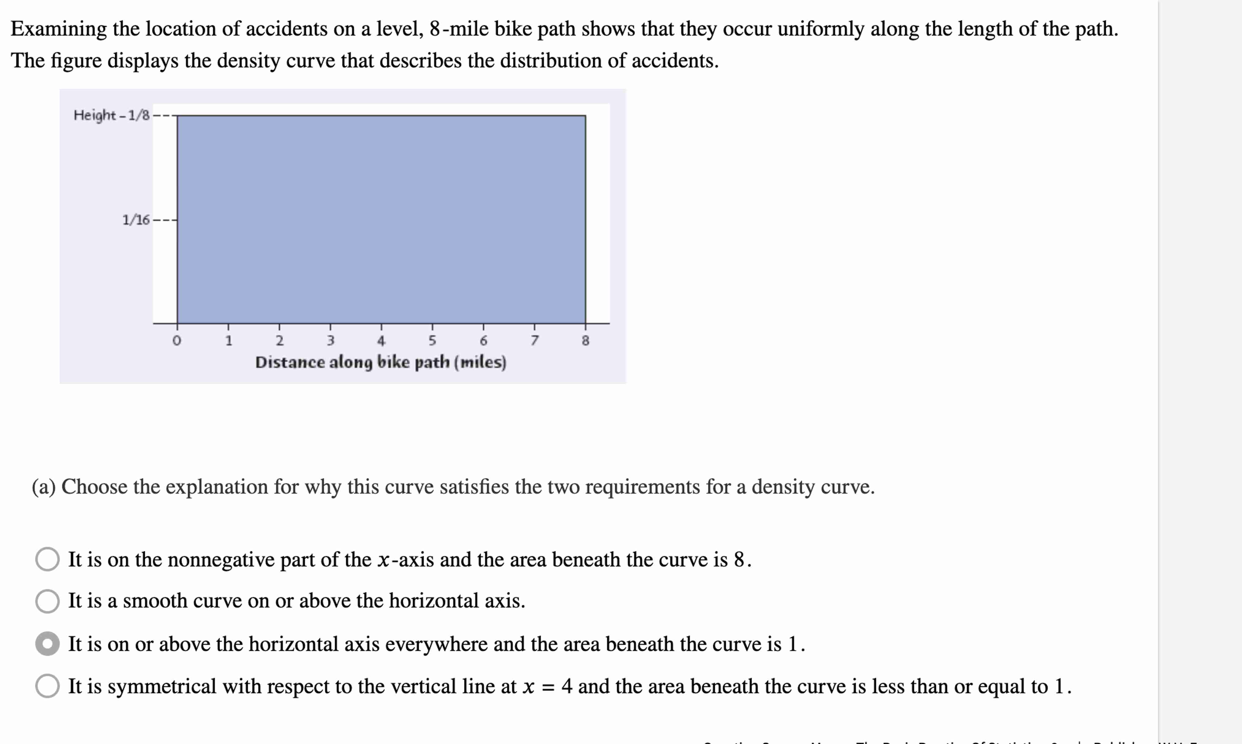 Solved Examining the location of accidents on a level, | Chegg.com