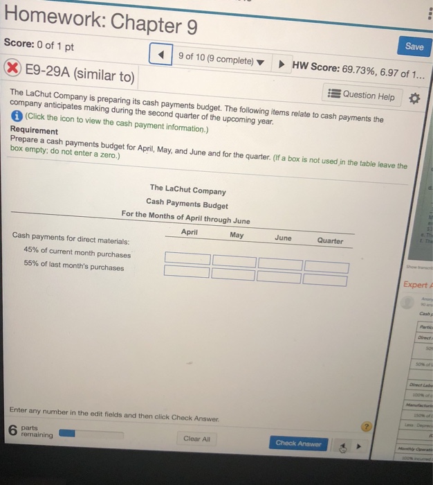 Solved Homework Chapter9 Save Score 0 Of 1 Pt 9 Of 10 9