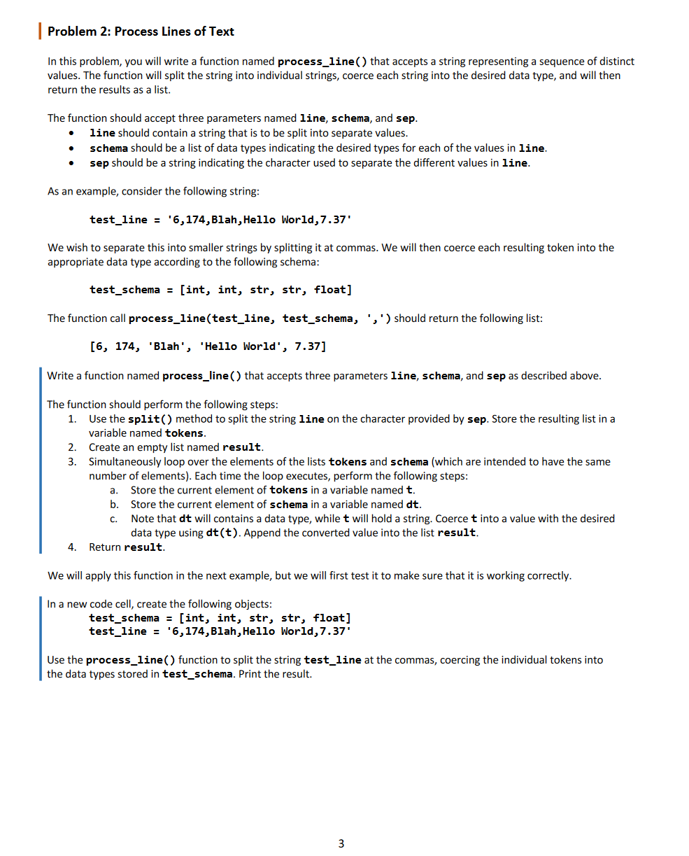 Solved General Instructions Create a new notebook named | Chegg.com