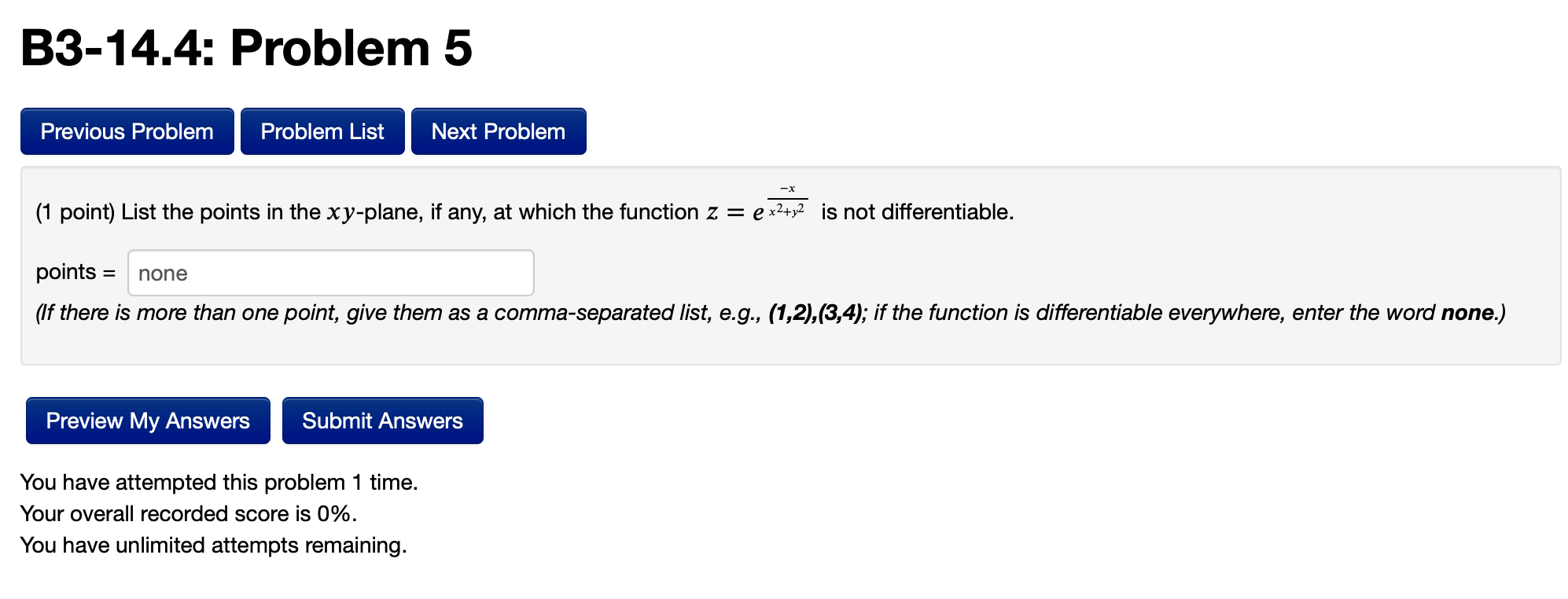 Solved B3-14.4: Problem 5 Previous Problem Problem List Next | Chegg.com