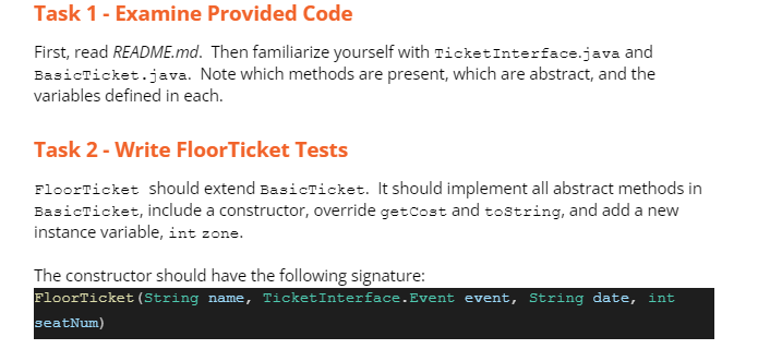 Solved Task 1 - Examine Provided Code First, read README.md. | Chegg.com