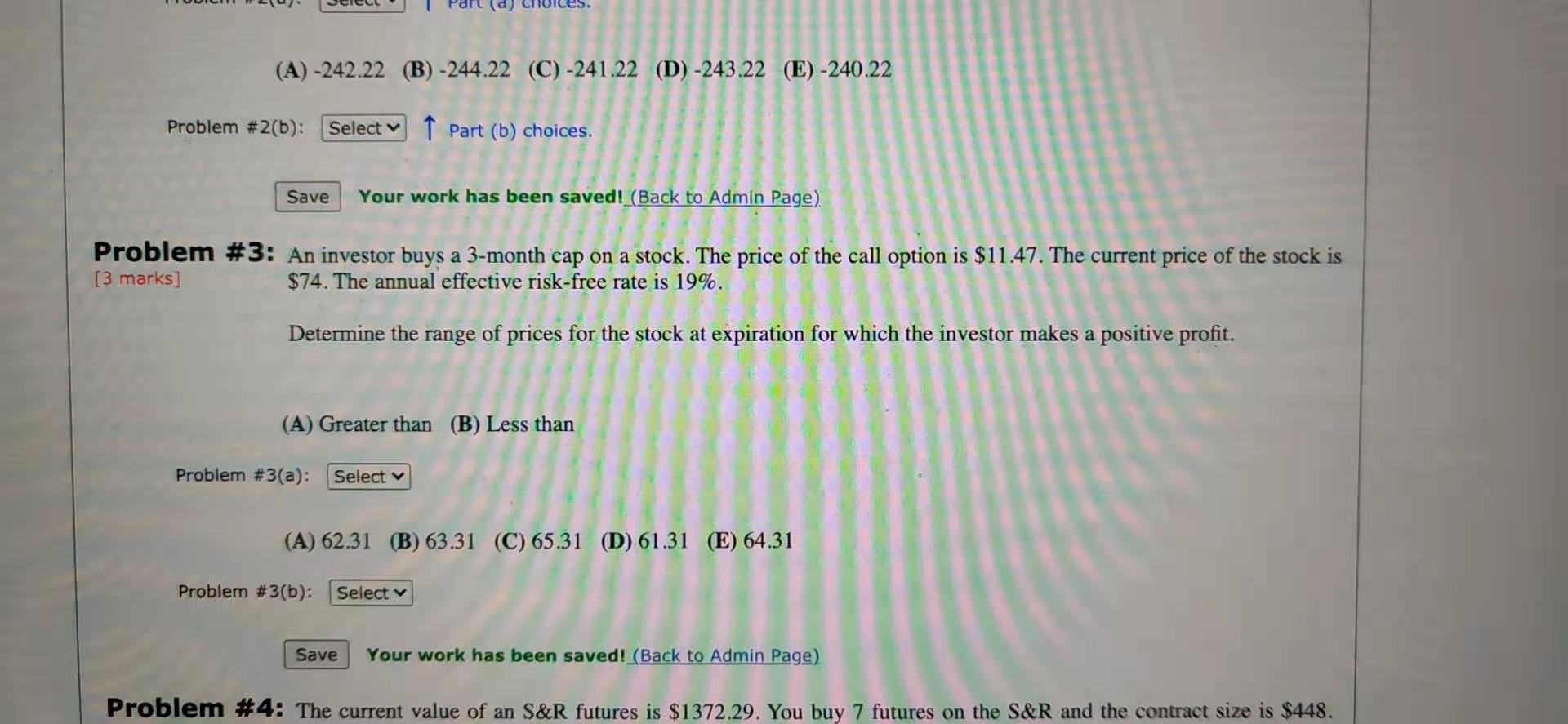 Solved (A)-242.22 (B) -244.22 (C) -241.22 (D) -243.22 (E) | Chegg.com