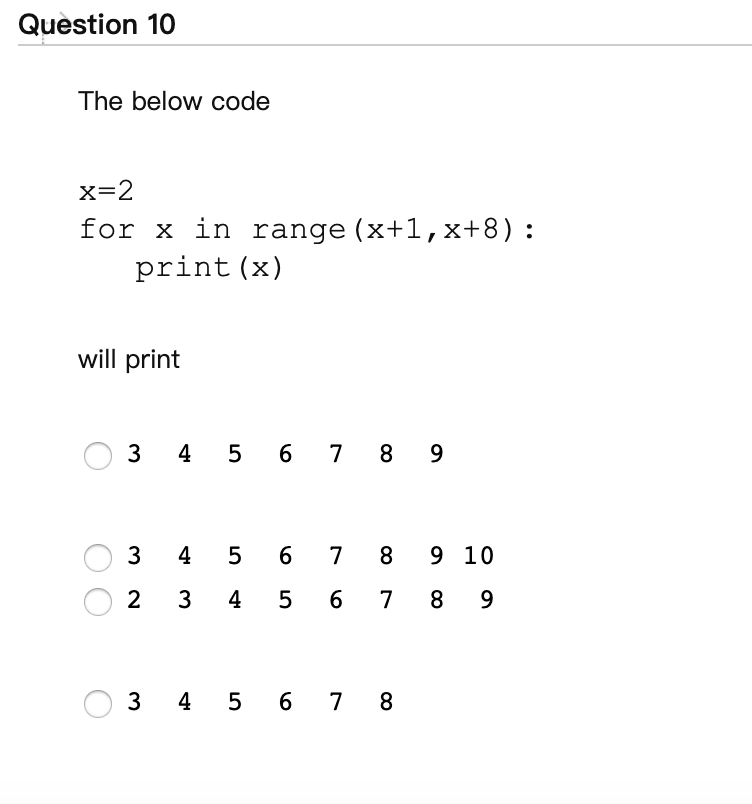 Solved Question 9 The following python code >>[3, 590, | Chegg.com