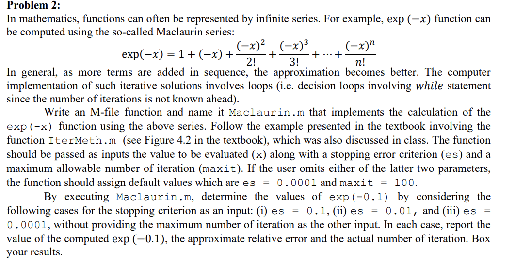 Solved Problem 2: In mathematics, functions can often be | Chegg.com