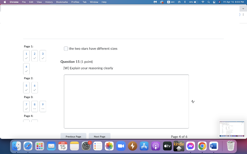 Solved Chrome File Edit View History Bookmarks Profiles Tab | Chegg.com