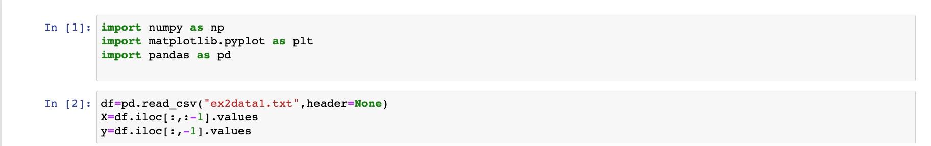 Solved Python how do I use iloc to get an 2xn array: So I | Chegg.com
