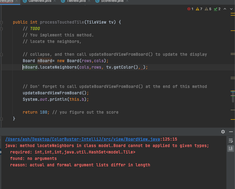 Solved I keep getting an error? how do i write the hashSet | Chegg.com