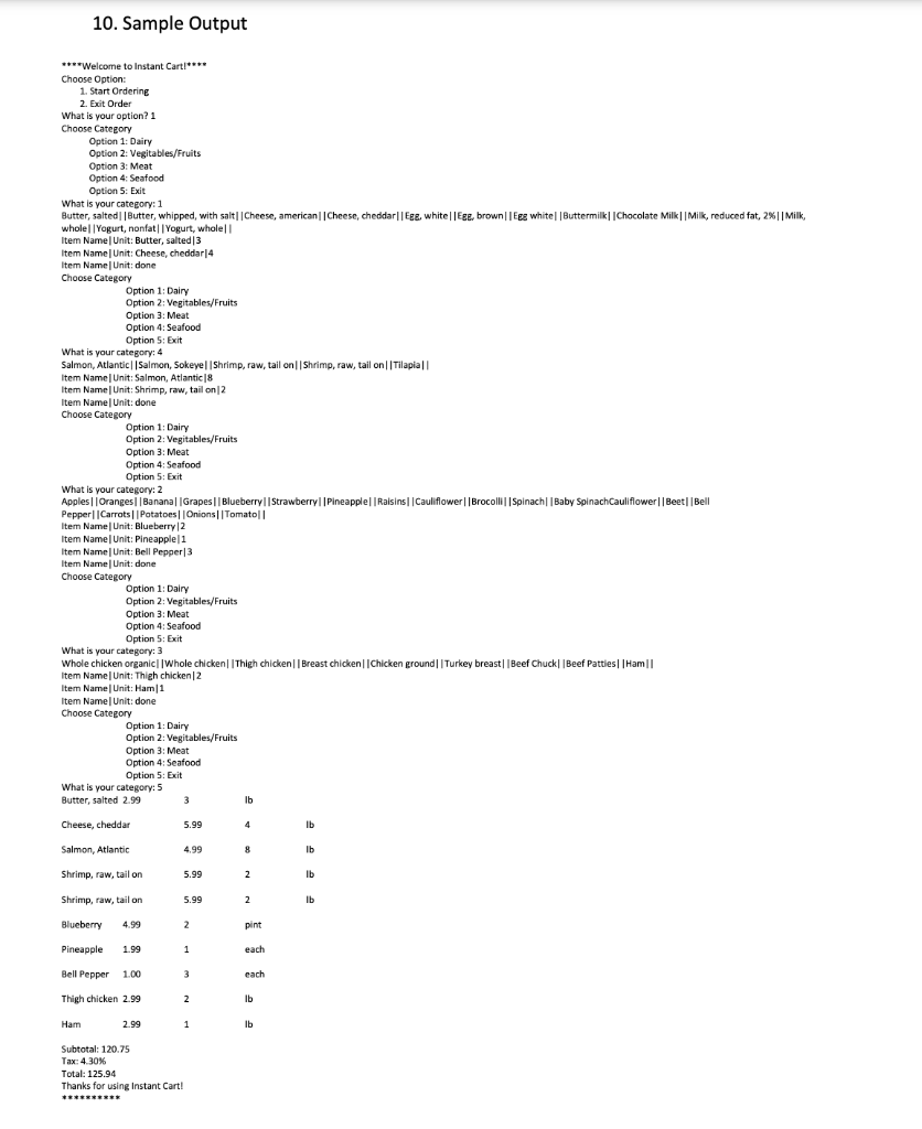 Solved Program Structure: 1. Program starts by reading from | Chegg.com