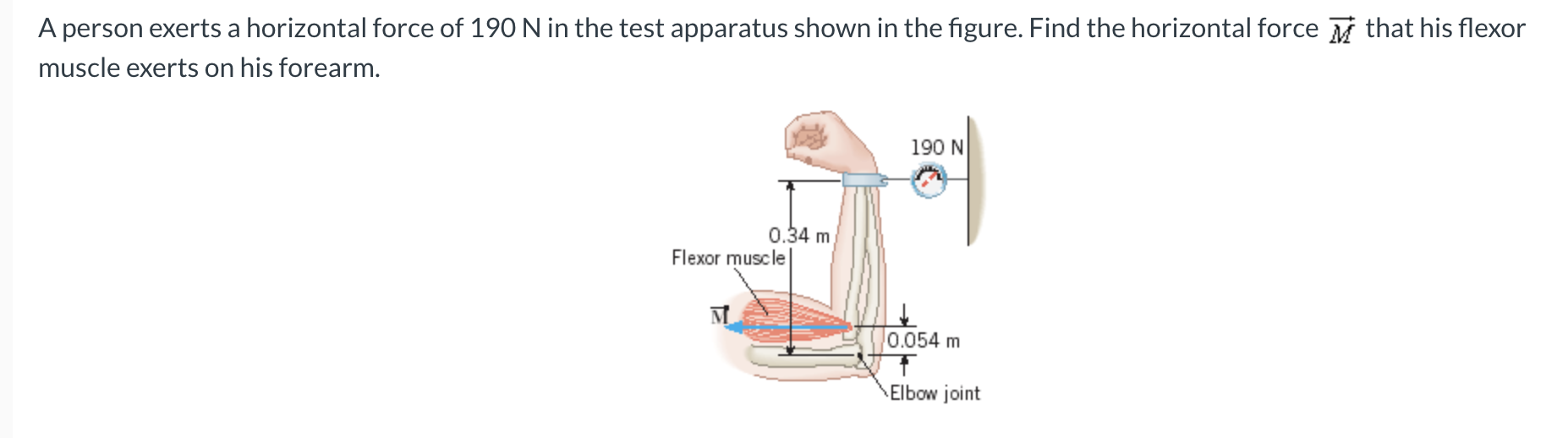 Solved A Person Exerts A Horizontal Force Of 190n in The