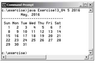 Solved Rewrite the PrintCalendar class in Listing 6.12 to | Chegg.com