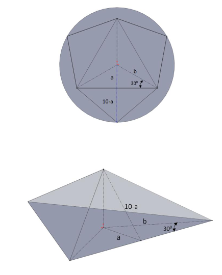 Solved A tent with an equilateral triangle base will be made | Chegg.com