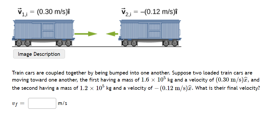 Solved Train cars are coupled together by being bumped into | Chegg.com