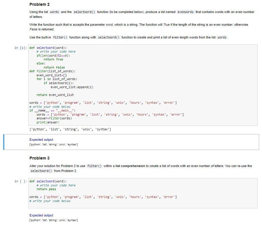 Solved Problem 3 is the one I am having a hard time with. I | Chegg.com
